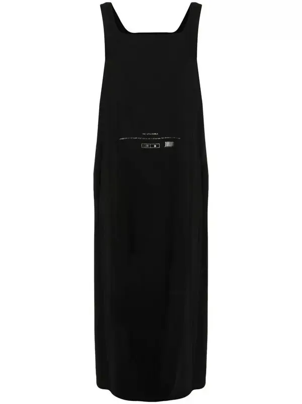 MAISON MARGIELA Maxi Dress With Logo And Barcode Print