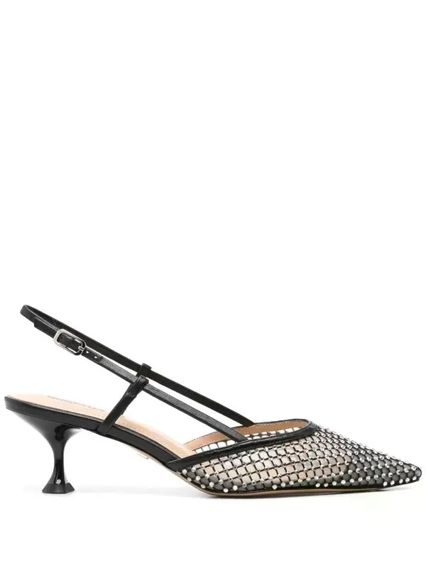 Lola Cruz 60mm Carmen Pumps With Crystal Embellishment