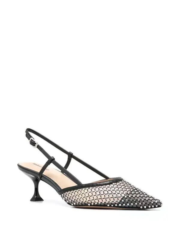 Lola Cruz 60mm Carmen Pumps With Crystal Embellishment