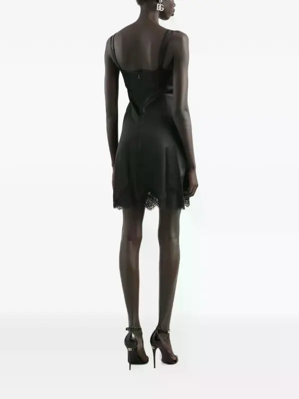 Dolce & Gabbana Lace-trimmed Mini Dress