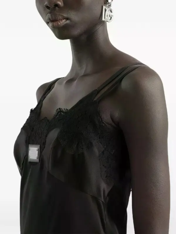 Dolce & Gabbana Lace-trimmed Mini Dress