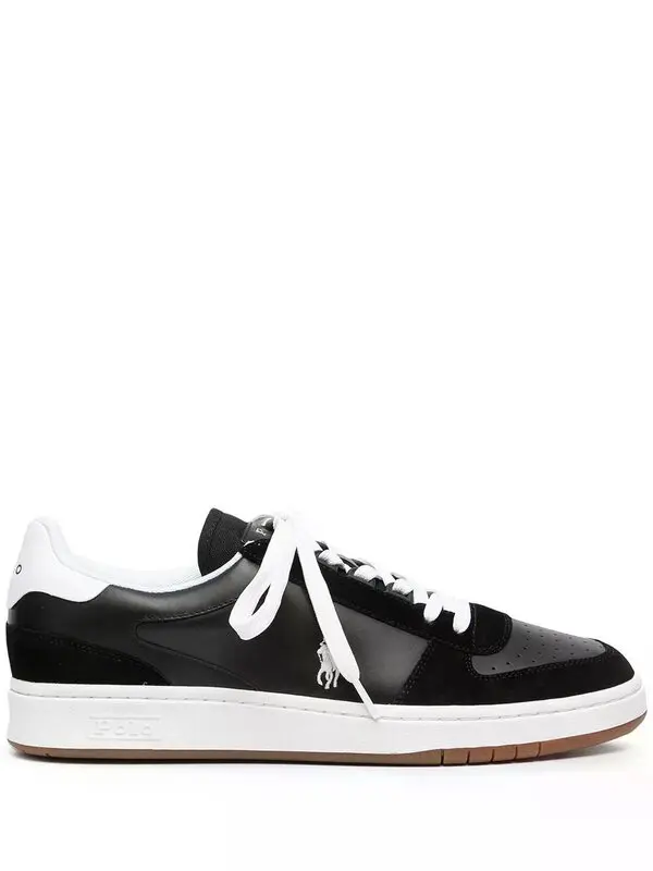 Polo Ralph Lauren Two-tone Lace-up Sneakers - Black
