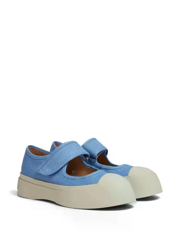 Marni Mary Jane Denim Sneakers - Blue
