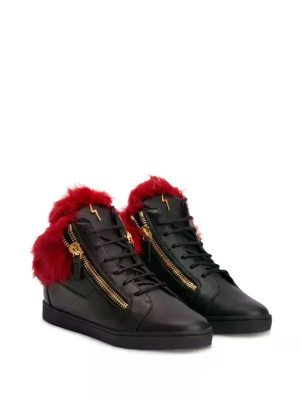 GIUSEPPE ZANOTTI Kriss Winter Sneakers With Fur Trim
