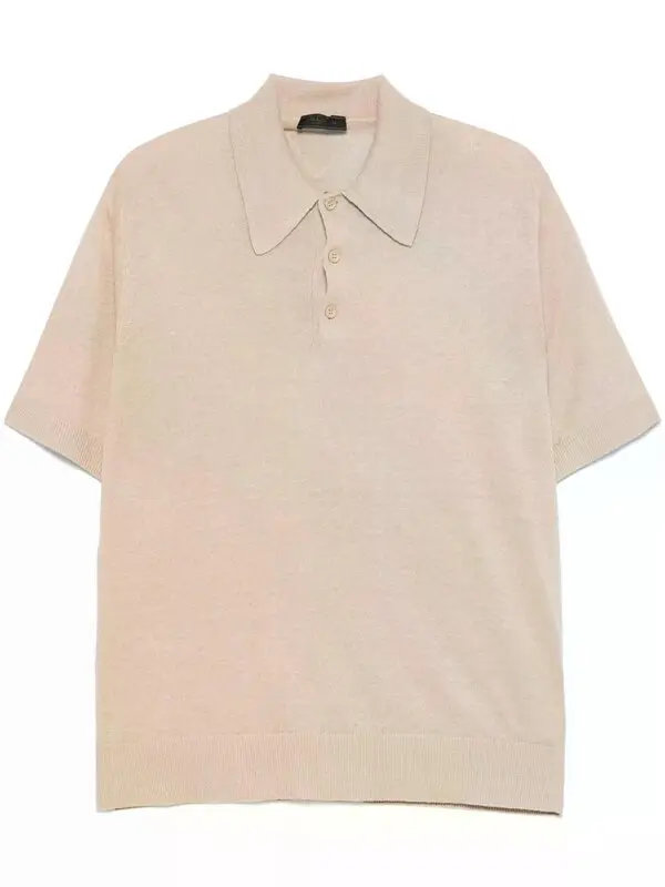 Prada Fine-knit Polo Shirt