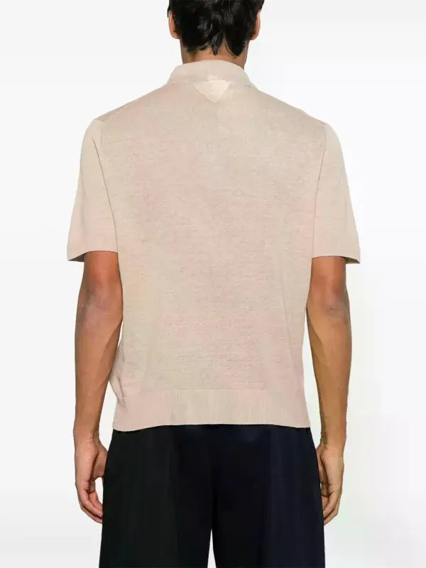 Prada Fine-knit Polo Shirt