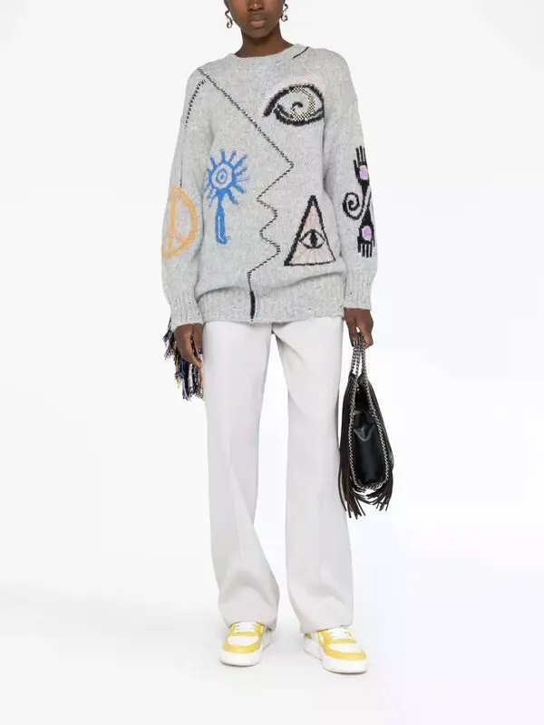 Stella McCartney Folk Graphic-embroidered Jumper