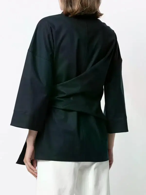Goen.j Tie-waist Longline Shirt
