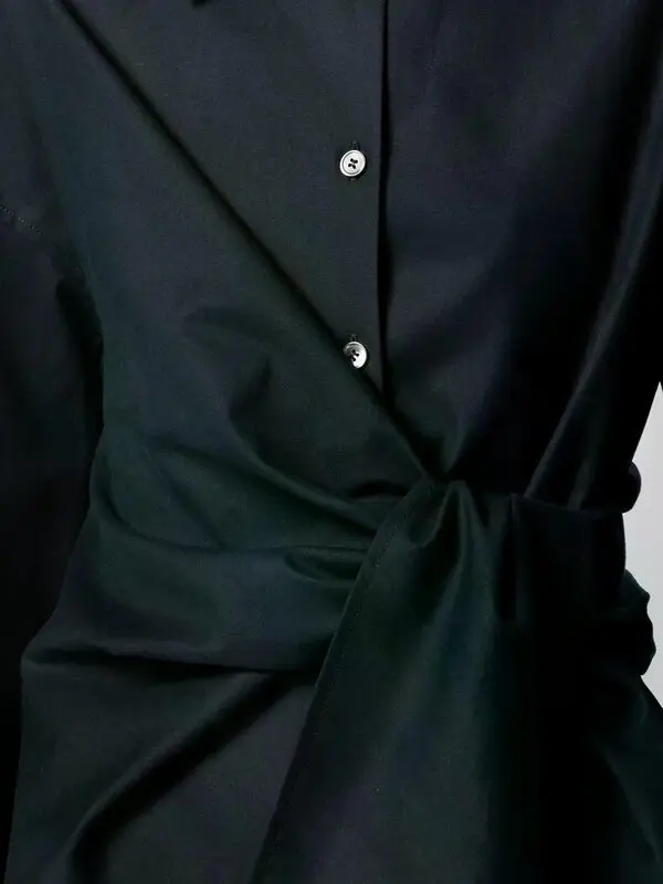 Goen.j Tie-waist Longline Shirt