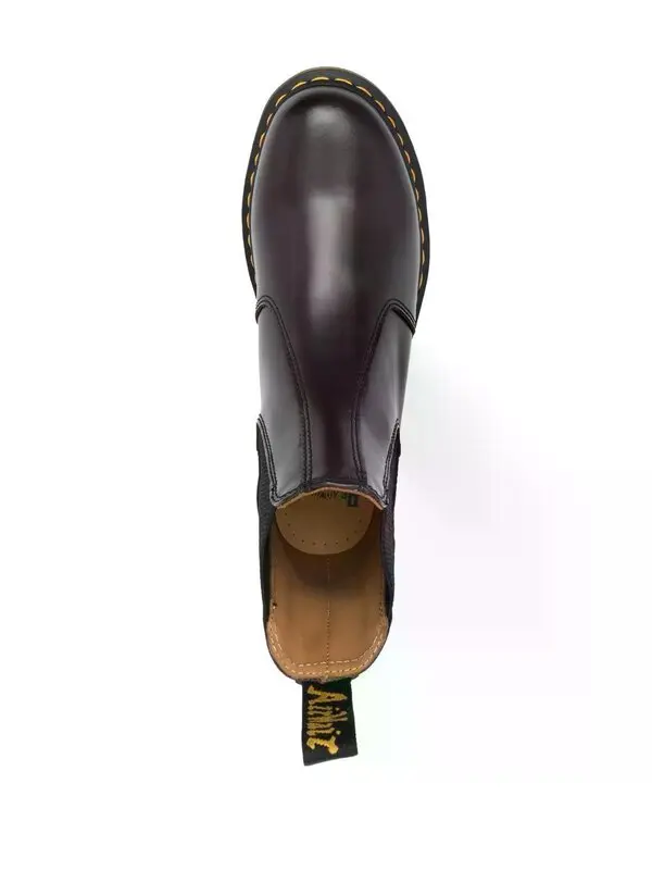 Dr. Martens Slip-on Leather Boots - Red
