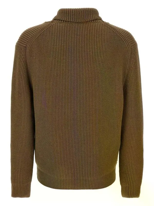TOM FORD Ribbed-knit Shawl Collar Cardigan