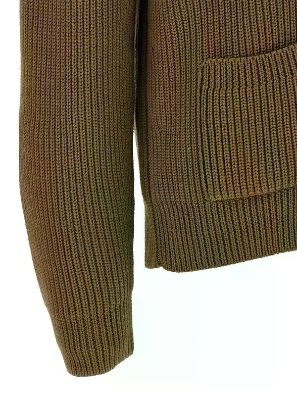 TOM FORD Ribbed-knit Shawl Collar Cardigan