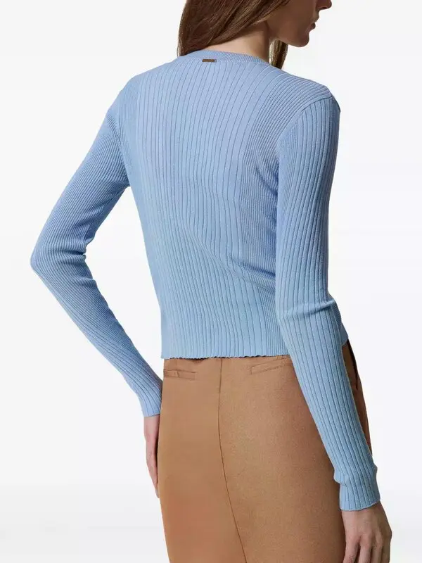 TWINSET Ribbed Cardigan With Button Fastening