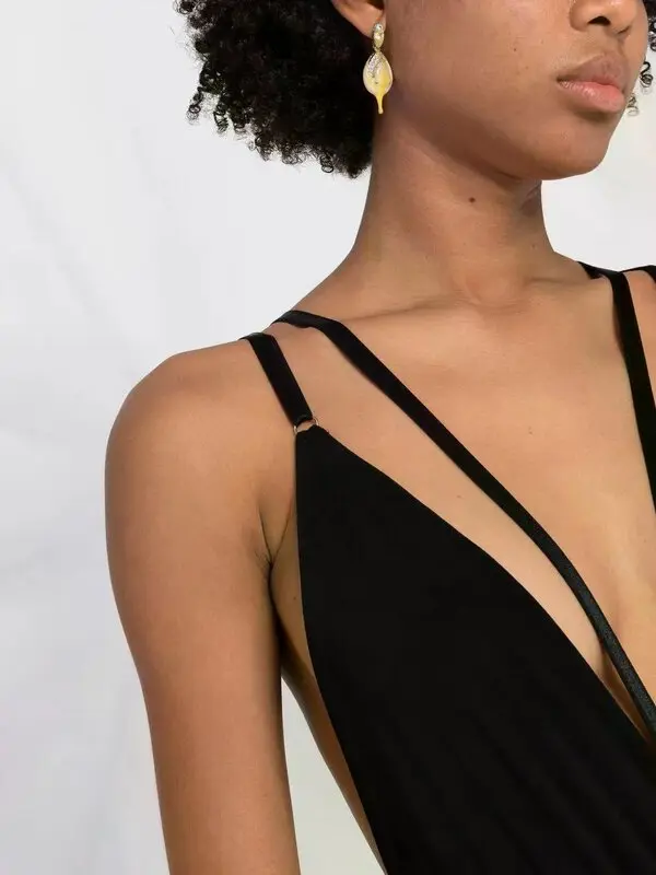 Alchemy Fashions X Lia Aram Plunge V-neck Bodysuit