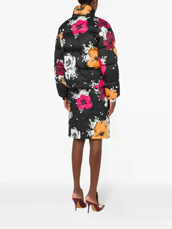 Moschino Floral-print Quilted Puffer Jacket