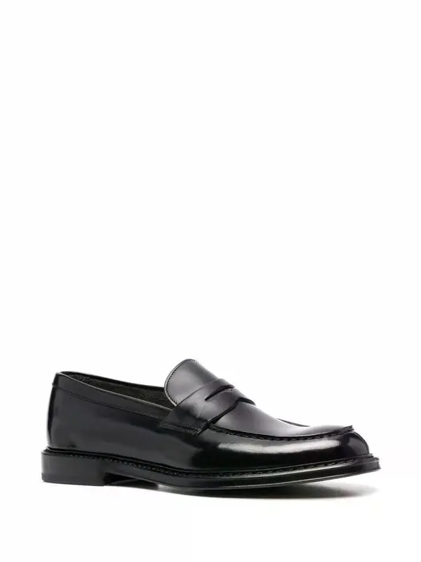 DOUCAL'S Horsebit Detail Slip-on Loafers