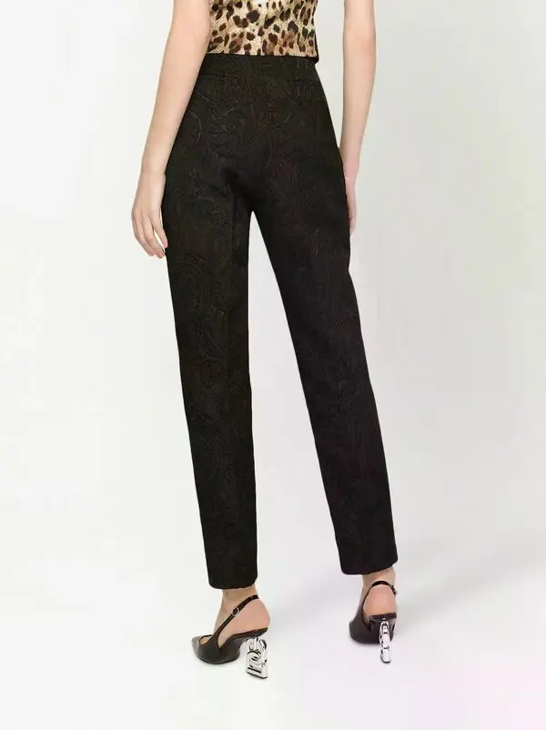 Dolce & Gabbana High-waisted Jacquard Trousers