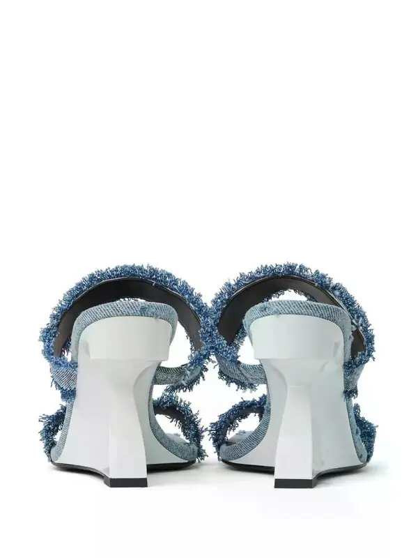 Karl Lagerfeld Waverly Wedge Sandals - Blue