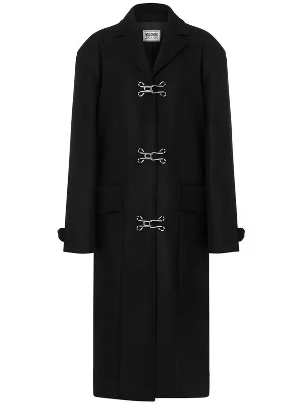 Moschino Notched-collar Single-breasted Coat