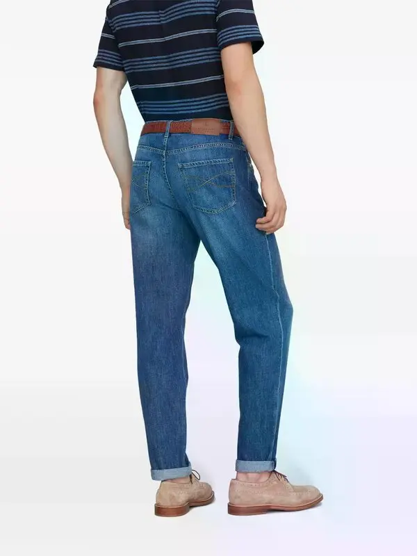 Brunello Cucinelli Slim-cut Mid-rise Jeans - Blue