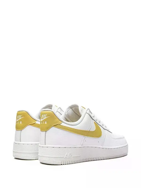 Nike Force 1 Low Saturn Gold Leather Sneakers - White