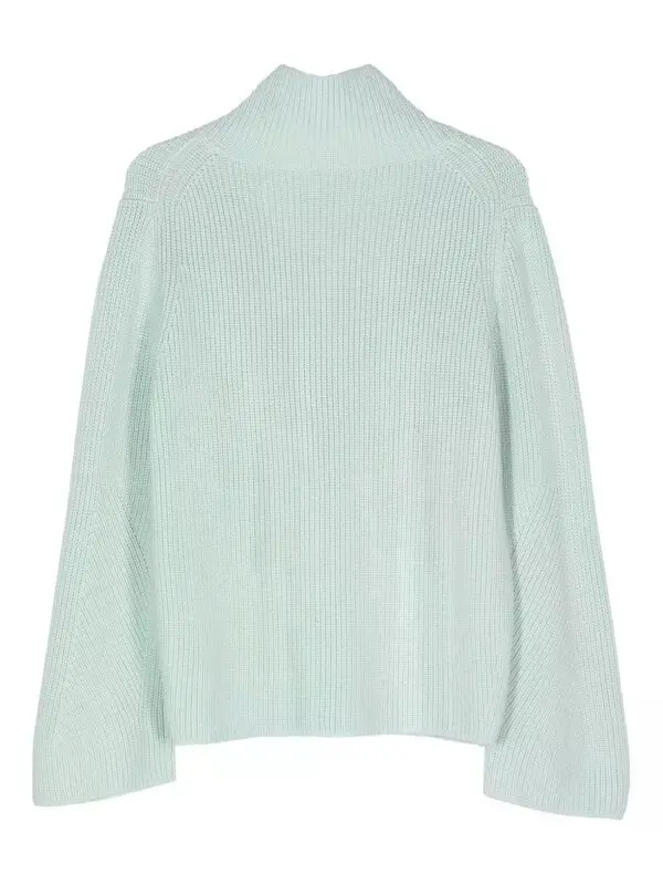 FORTE_FORTE Crossover Neck Chunky-knit Jumper