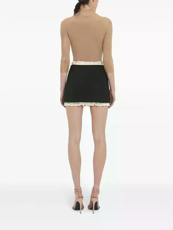 Victoria Beckham Ruched Detail Mini Skirt