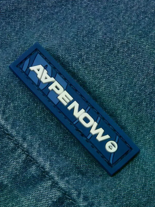 AAPE BY *A BATHING APE Logo-applique Denim Shirt
