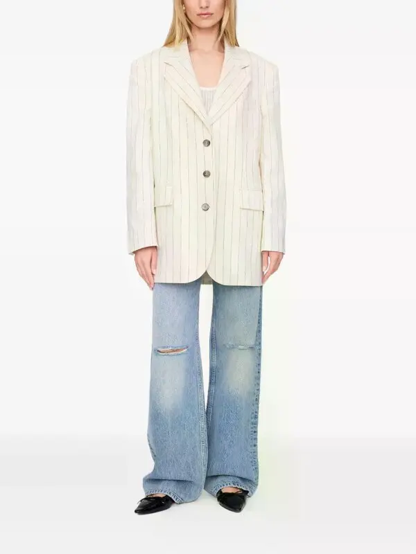 ANINE BING Sara Pinstripe Blazer