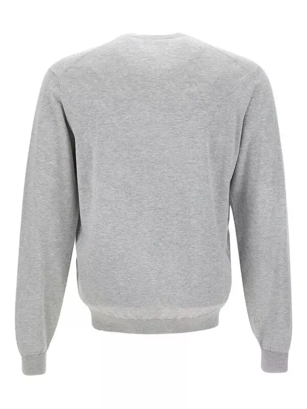 FILIPPO DE LAURENTIIS Cotton Crew Neck Sweater - Grey