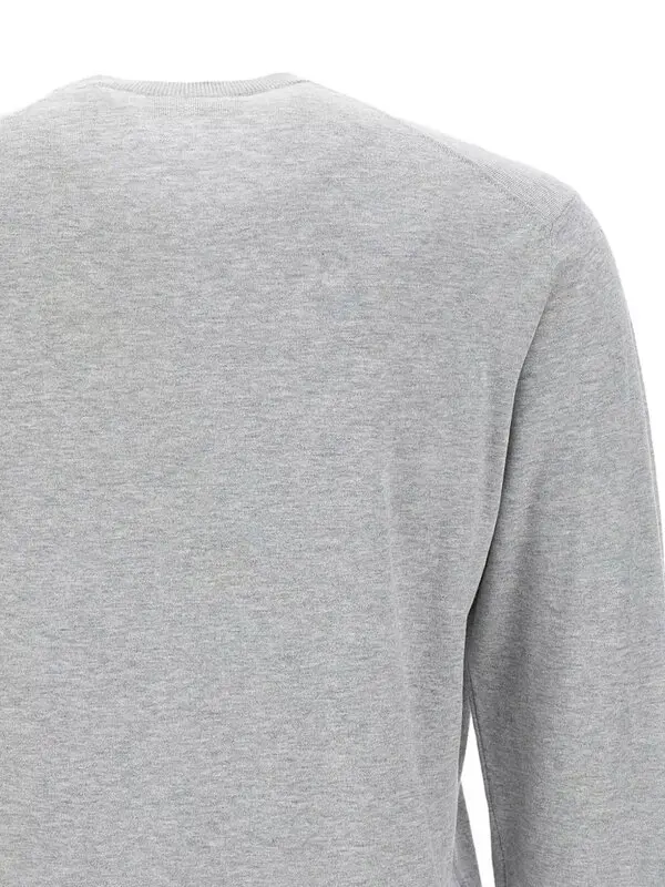 FILIPPO DE LAURENTIIS Cotton Crew Neck Sweater - Grey