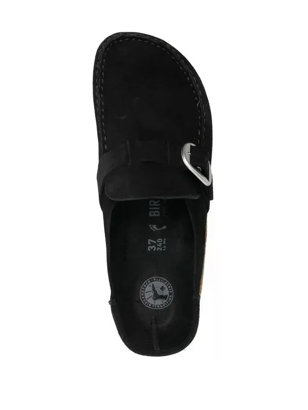 BIRKENSTOCK Closed-toe Suede Mules - Black