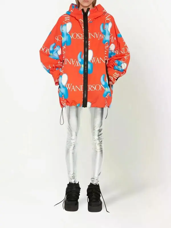 JW Anderson Elephant Print Hooded Jacket