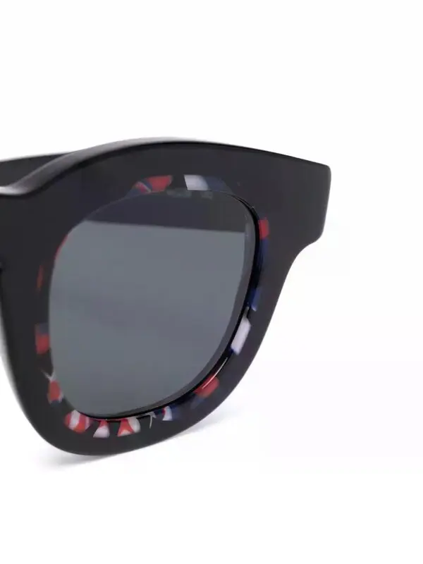 Thierry Lasry Marbled Effect Round Frame Sunglasses