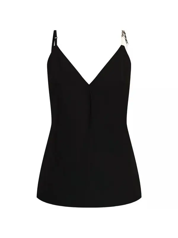 Givenchy Chain-strap V-neck Tank Top - Black