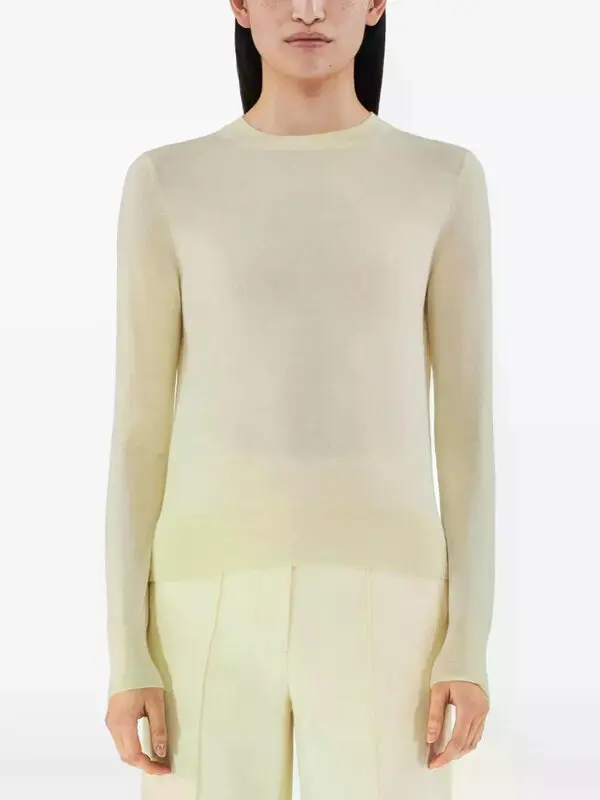 Adam Lippes Fine-knit Crew Neck Jumper - Yellow