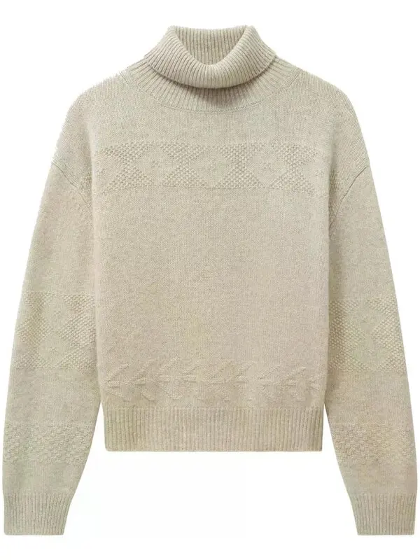 Pringle Of Scotland Cashmere Roll Neck Sweater - Neutrals
