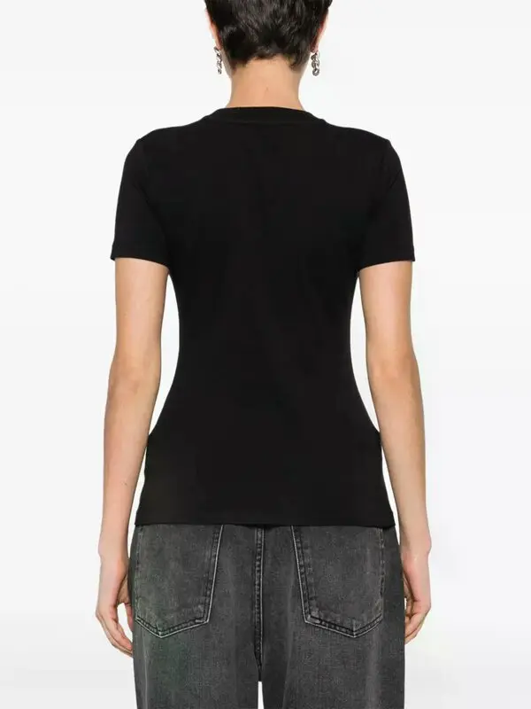 Just Cavalli Rhinestone-embellished Logo T-shirt