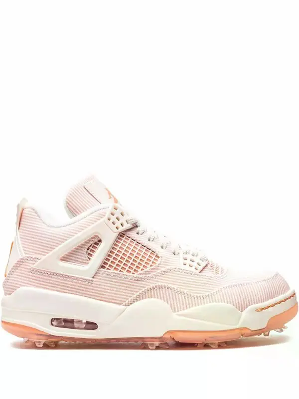 JORDAN 4 Retro Golf Seersucker Sneakers - Pink