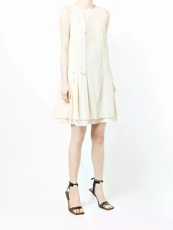 Shiatzy Chen Silk Lace Panelled Dress