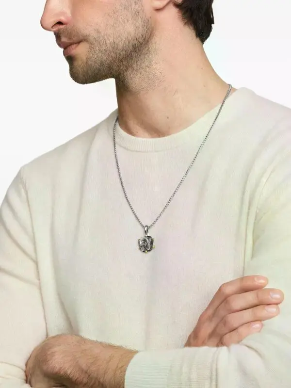 David Yurman 18kt Yellow Gold And Sterling Aries Amulet - Silver