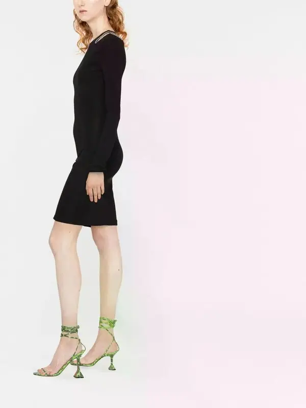 Just Cavalli Embellished Cut-out Minidress