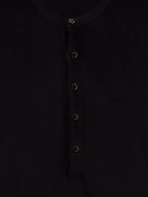TOM FORD Henley-neck T-shirt - Black
