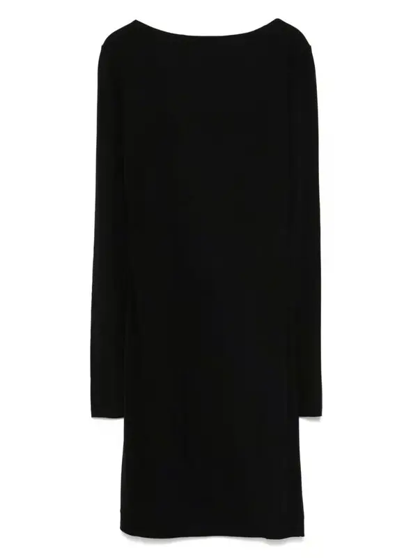 Dsquared2 Midi Dress With Logo Plaque