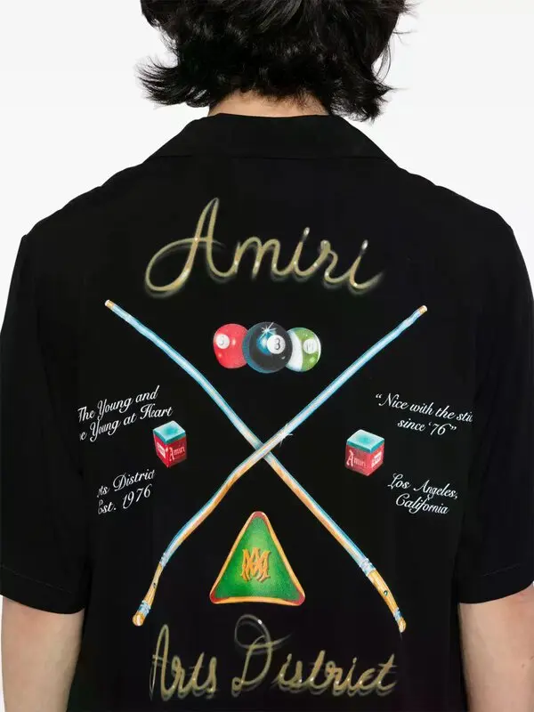 Amiri Pool Cue Bowling Shirt
