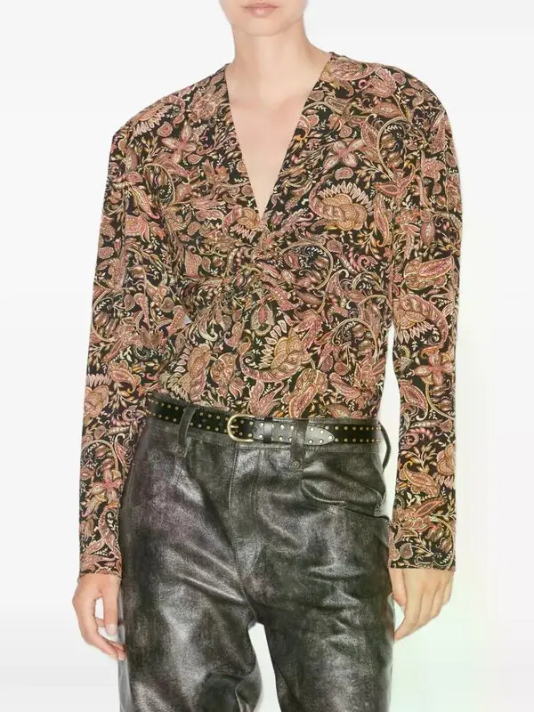 MARANT ETOILE Zekia Paisley Print Blouse