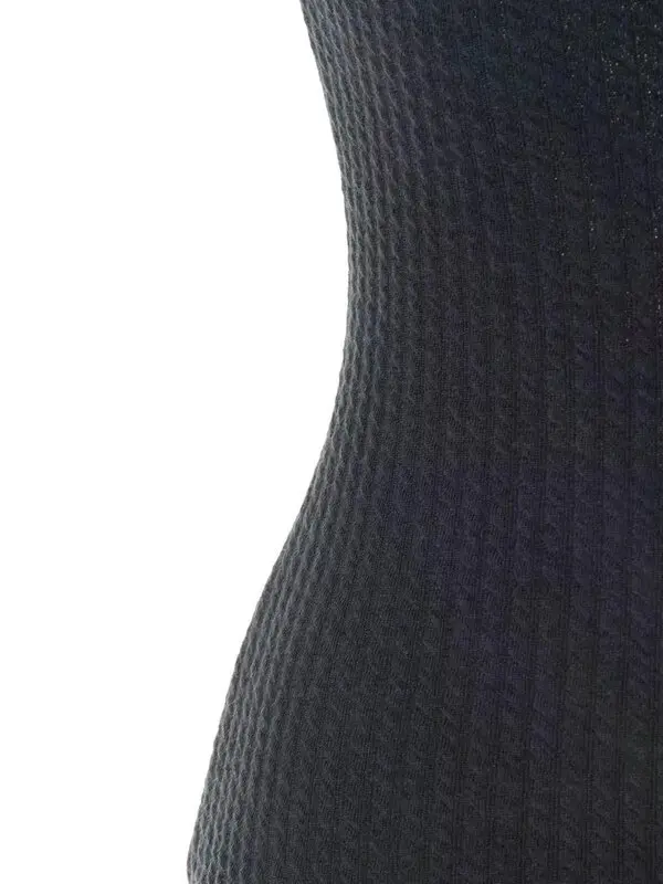 DUSKII Margot Striped U-neck One Piece - Blue