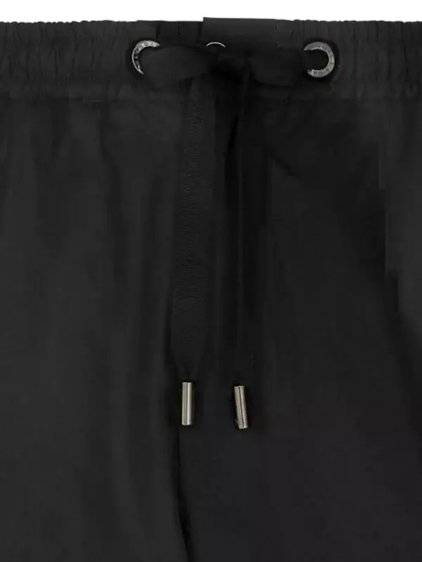 Dolce & Gabbana Drawstring-waist Cotton Track Pants - Black