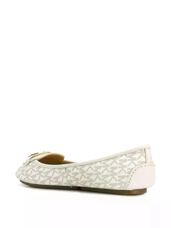 Michael Kors Monogram Ballerina Pumps - Neutrals