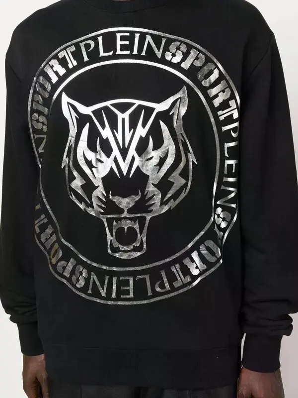 PLEIN SPORT Tiger Logo Print Sweatshirt
